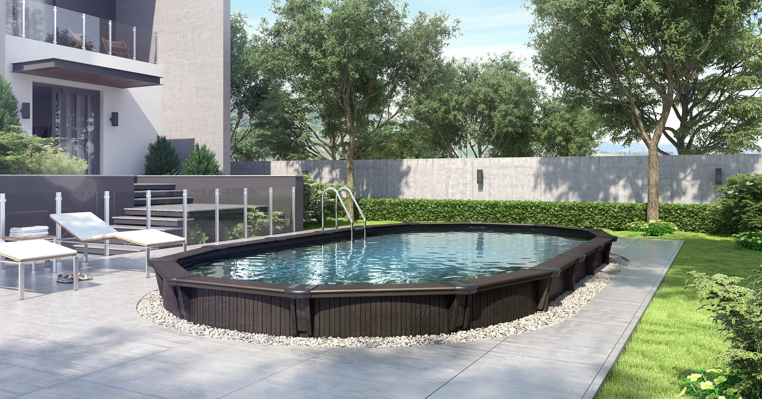 Piscine semi-creusée Toundra | Sima Piscines & Spas